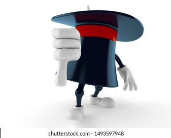 Magic Hat Character Pointing Finger Isolated 스톡 일러스트 1352936960 ...