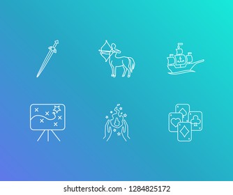 Magic Icon Set Sword Attack Magic 스톡 일러스트 1284825172 | Shutterstock