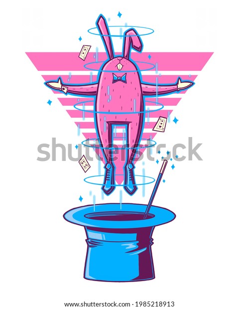 Magic Rabbit Hat Character Design Stock Illustration 1985218913 ...