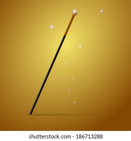 Magic Wand Vector Illustration Isolated On: เวกเตอร์สต็อก (ปลอดค่า ...