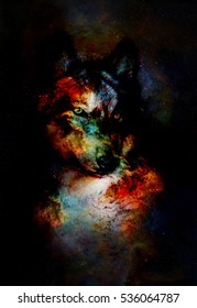 102 Galaxy wolf face Images, Stock Photos & Vectors | Shutterstock