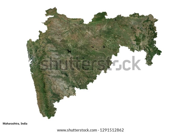 Maharashtra, India Map (3D rendering)