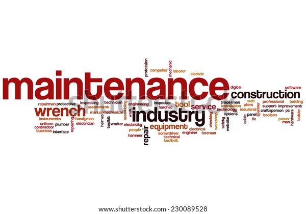Maintenance Word Cloud Concept Stock Illustration 230089528 | Shutterstock