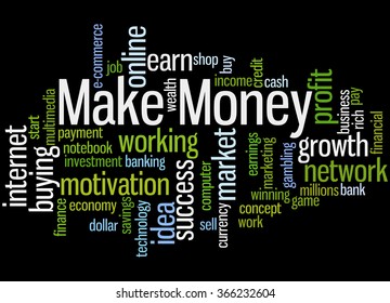 Make Money Word Cloud Concept On 스톡 일러스트 366232604 | Shutterstock