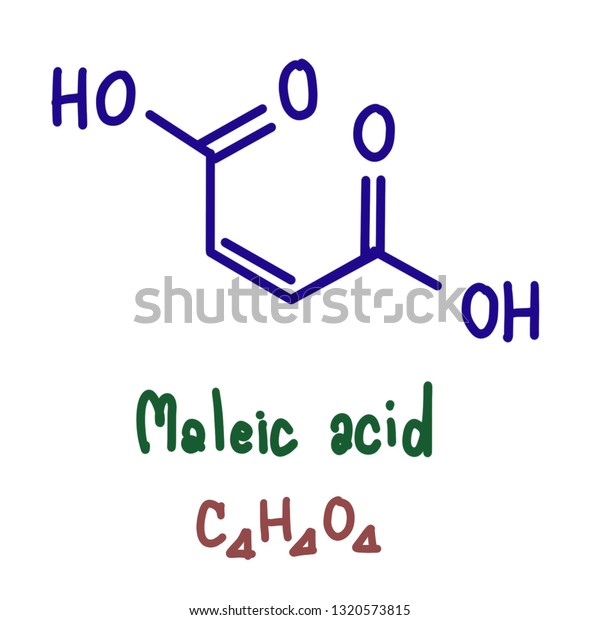 Maleic Acid Cisbutenedioic Acid Organic Compound Stock Illustration 1320573815 Shutterstock