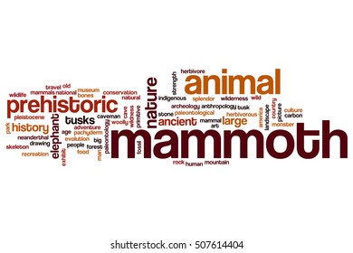 Mammoth Word Cloud Concept Stock Illustration 507614404 | Shutterstock