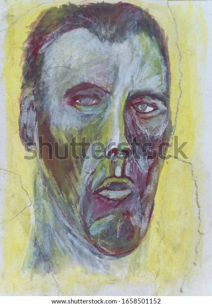 Man Beard Sunken Cheeks Stock Illustration 1658501152 | Shutterstock