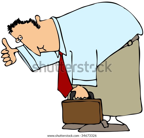 Man Bent Over Stock Illustration 34673326