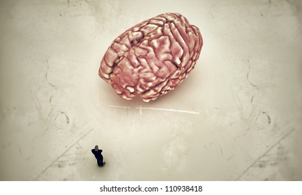 Man Black Thinking Big Brain Stock Illustration 110938418 | Shutterstock