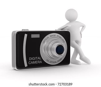 3d White Man Camera Isolated Render 스톡 일러스트 155858171 | Shutterstock