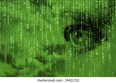 Man Eye Matrix Texture Stock Illustration 19421722 | Shutterstock