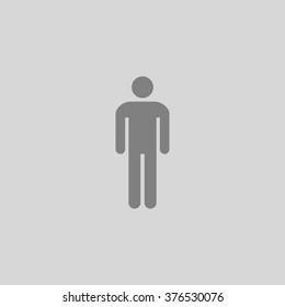 Human Symbol Icon Vector Icon Man Stock Vector (Royalty Free) 1726723525