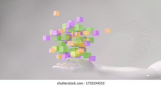 Man Machine Integration Design Analytics System Stock Illustration ...