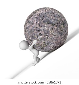 2,119 Man pushing stone Images, Stock Photos & Vectors | Shutterstock