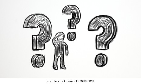 Man Question Mark Stock Illustration 1370868308 | Shutterstock