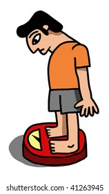 Man Scale Stock Illustration 41263945 | Shutterstock