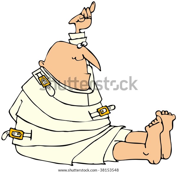 Man Straight Jacket Stock Illustration 38153548 | Shutterstock