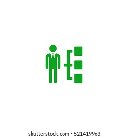 Man Structure Icon On White Background Stock Illustration 525462544 ...
