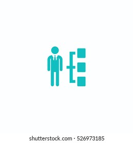 Man Structure Icon On White Background Stock Illustration 525462544 ...