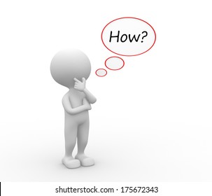 3d Man Thinking Images, Stock Photos & Vectors | Shutterstock