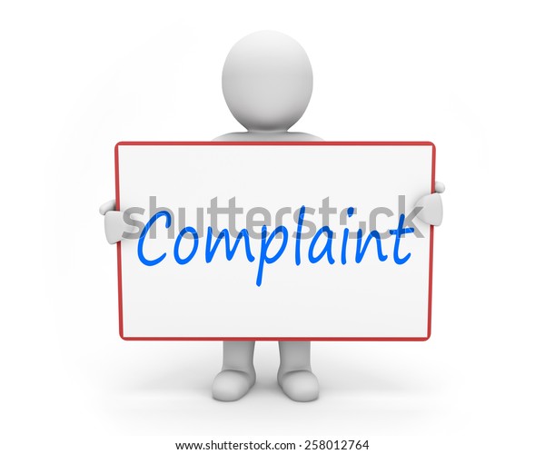 Man Write Complaint Stock Illustration 258012764