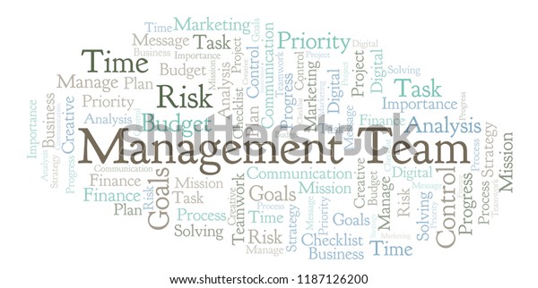 Management Team Word Cloud Made Text Stock Illustration 1187126200 ...