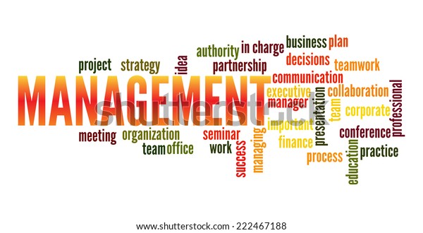 Management Word Collage Stock Illustration 222467188