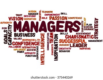 Managers Word Cloud Concept On White Stock Illustration 375440269 ...