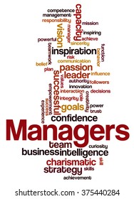 Managers Word Cloud Concept On White Stock Illustration 375440284 ...