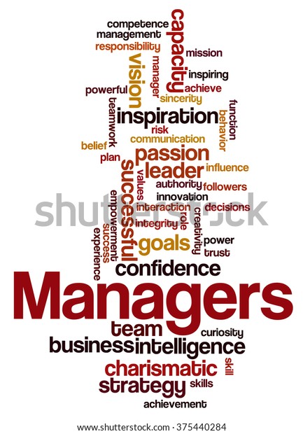 Managers Word Cloud Concept On White Stock Illustration 375440284 ...
