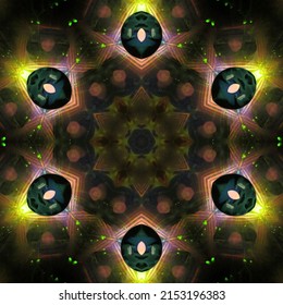 Mandala Abstract Art Colors Array Stock Illustration 2153196383 ...