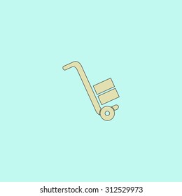 Manual Loader Flat Simple Line Icon Stock Illustration 312529973 ...
