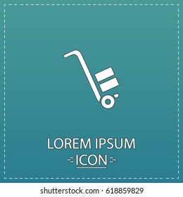 Manual Loader Flat Simple White Pictogram Stock Illustration 618859829 ...