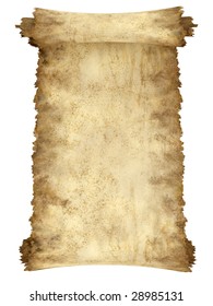 Manuscript Horizontal Burnt Rough Roll Parchment 스톡 일러스트 28985131 ...