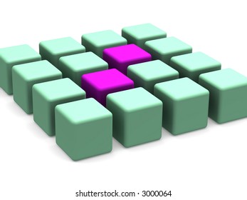 Many Blocks 3d Stock Illustration 3000064 | Shutterstock