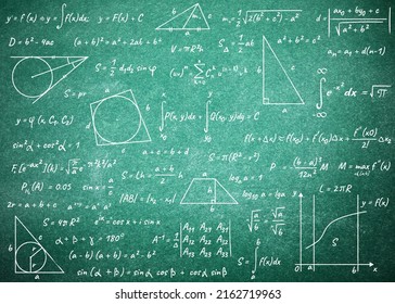 Many Different Math Formulas Written On Stock Illustration 2162719963 ...