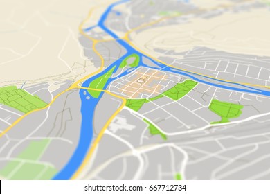 Map 3d Stock Illustration 667712734 | Shutterstock