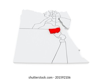Map Assiut Egypt 3d Stock Illustration 201592106 | Shutterstock