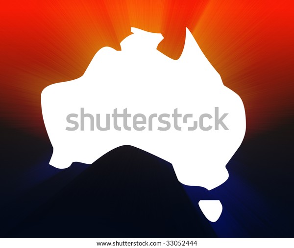 Map Australia Abstract Graphical Design Illustration Stock Illustration ...
