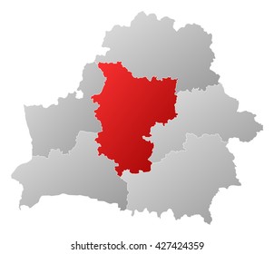 Belarus Population Heat Map Color Density Stock Illustration 2058937517