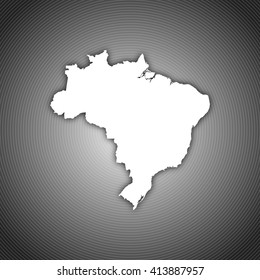 Stencil Map Brazil Simple Minimal Transparent: เวกเตอร์สต็อก (ปลอดค่า ...