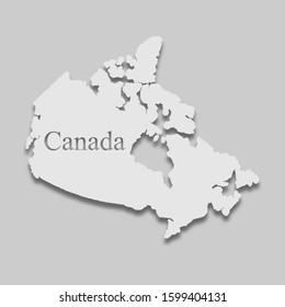 Blank Map Canada Blank White Similar Stock Vector (Royalty Free) 1037906740