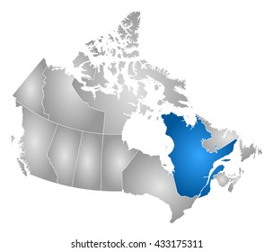Canada Homes Homes Map New Real Stock Illustration 1080698597