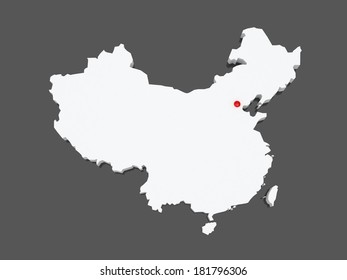 China Map Highlighted White Pink Background: เวกเตอร์สต็อก (ปลอดค่า ...