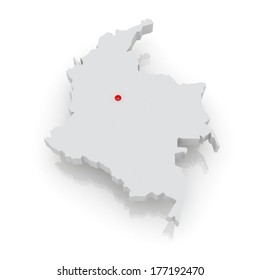 Map Columbia 3d Stock Illustration 177192470 | Shutterstock