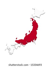 Map Flag Japan Stock Illustration 15334693 | Shutterstock