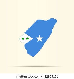 Map Galmudug Galmudug Flag Colors Stock Illustration 412935151 ...