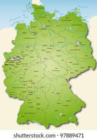 Map Germany Postcodes Blue Stock Illustration 171450698 | Shutterstock