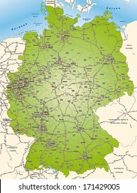 445 Deutschland karte autobahn Bilder, Stockfotos und Vektorgrafiken ...