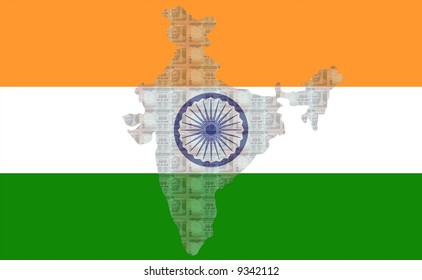 Map India 100 Rupees Notes Indian Stock Illustration 9342112 | Shutterstock